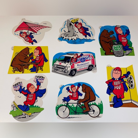 Budweiser | Other | New Old Stock Vintage 97sbudweiser Bud Man Beer ...